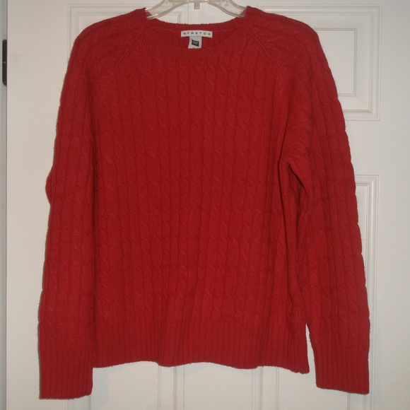 GAP | Sweaters | Nwt Gap Red Wool Cable Knit Sweater Xl | Poshmark